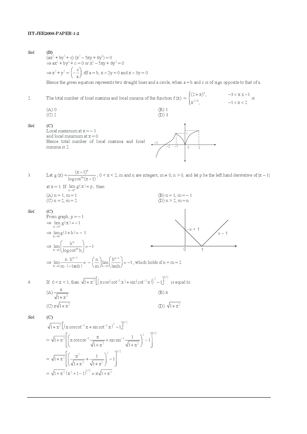 Download IIT JEE Previous Year Question Papers Paper 1 With Solutions ...