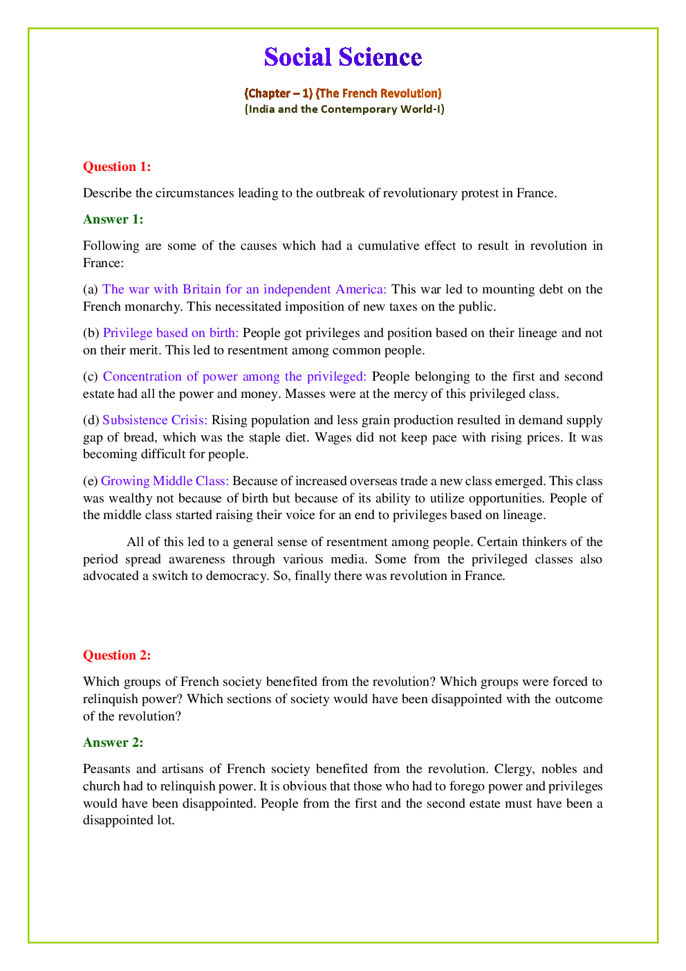 Ncert French Book Class 9 Solutions Ncert French Book Class 9 Solutions
