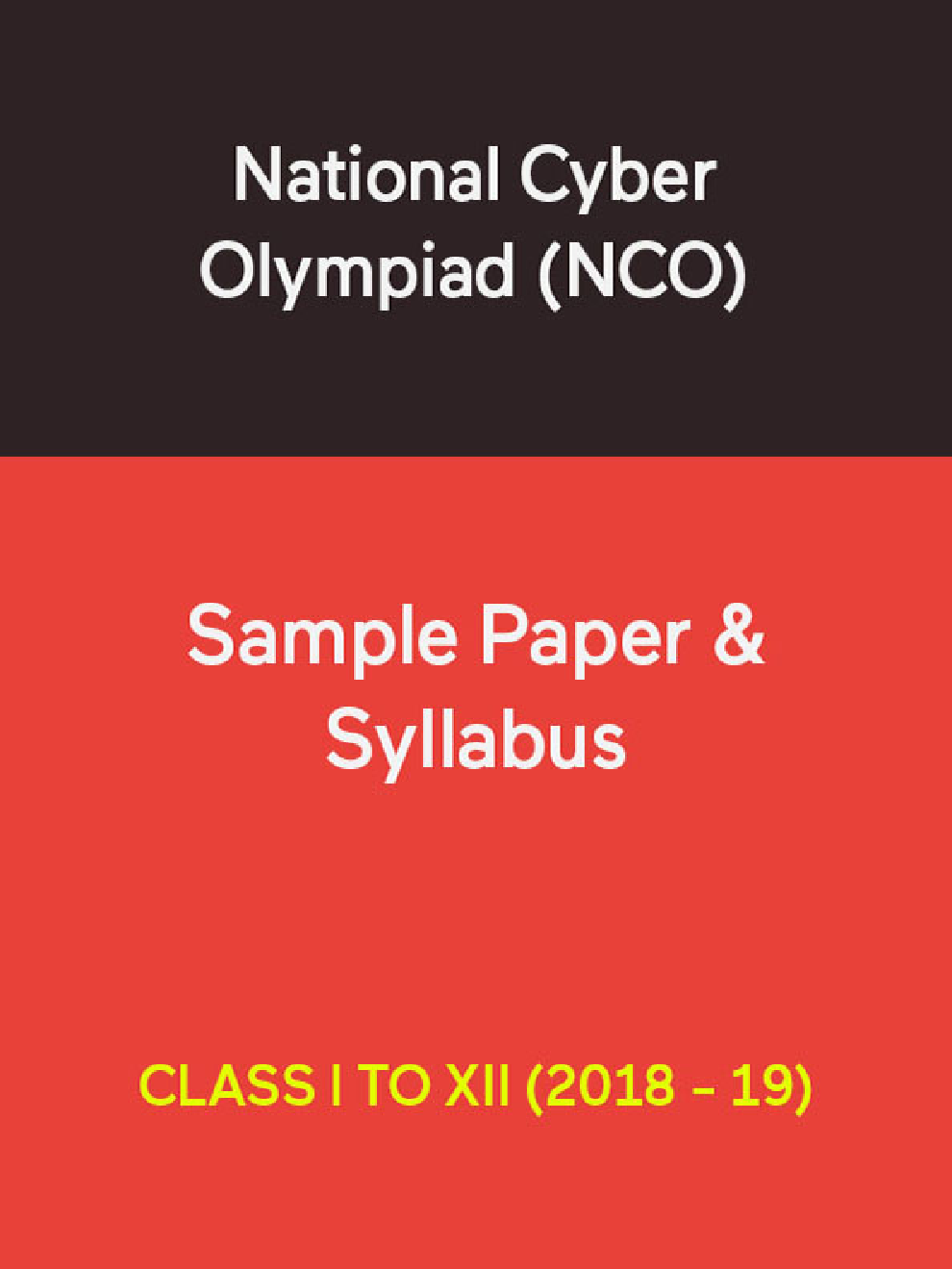 Download National Cyber Olympiad NCO Sample Paper Syllabus For download-national-cyber-olympiad-nco-sample-paper-syllabus-for