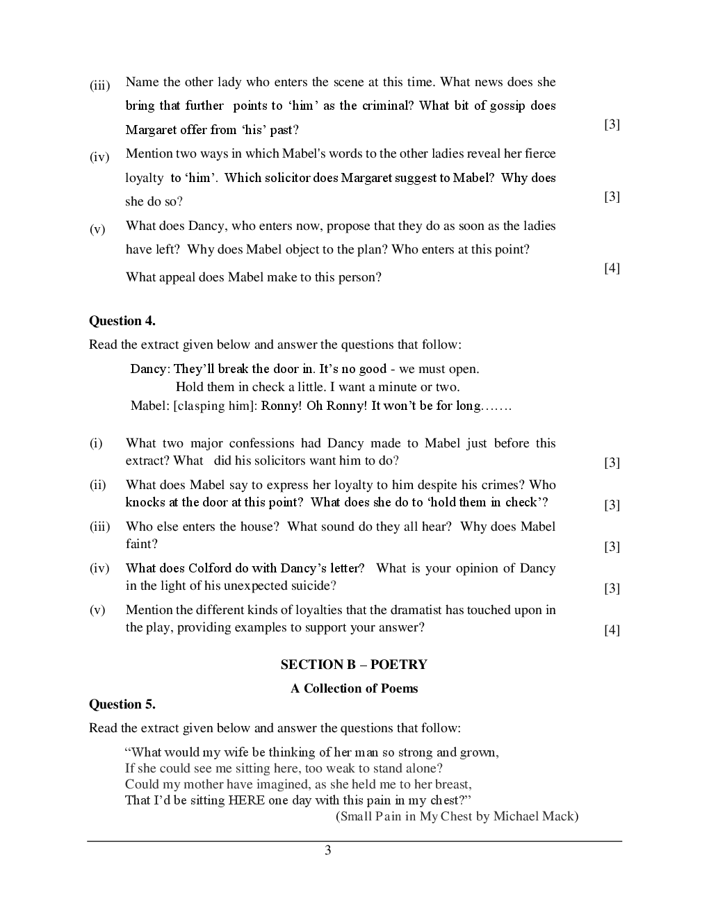 Download ICSE Class 10 English Literature Sample Paper PDF Online Download ICSE Class 10 English Literature Sample Paper PDF Online