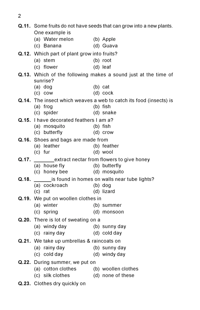 Download Class 4 Olympiad Sample Paper With Solution PDF Online