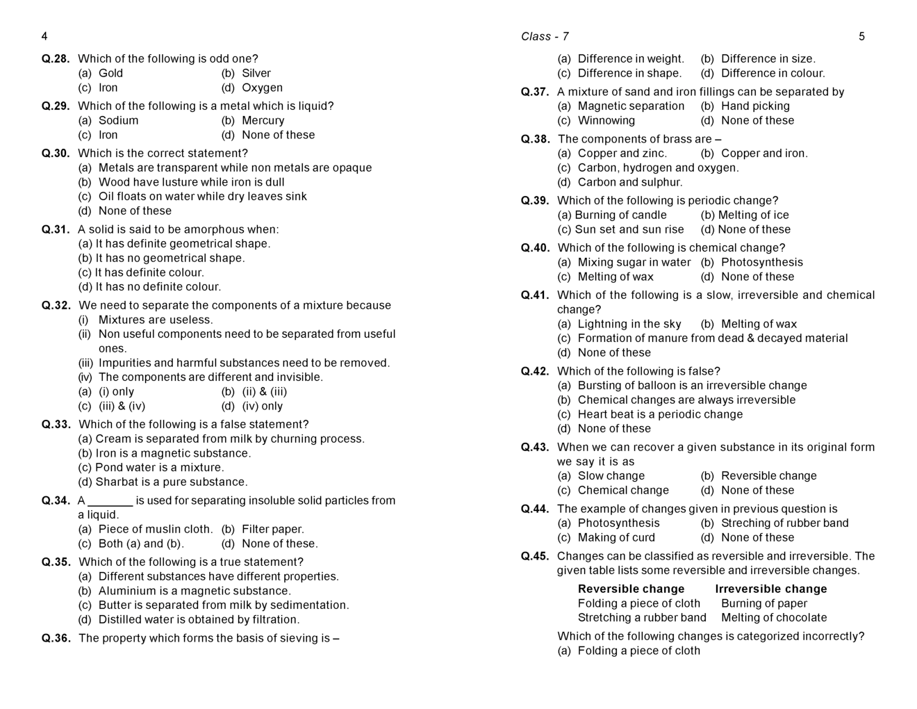 Download Class 7 Olympiad Sample Paper With Solution PDF Online