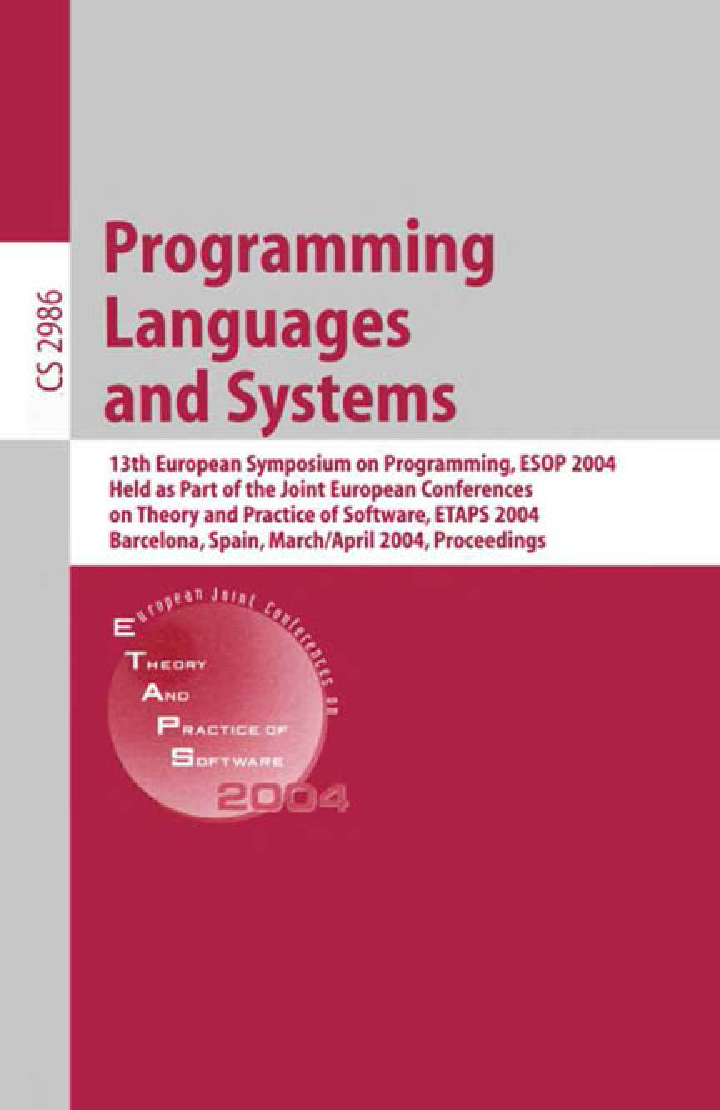 Download Free Programming Languages And Systems PDF Online