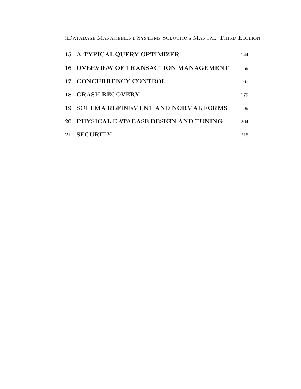 Download Free Database Management Systems Solutions Manual Third Edition Pdf Online 2021