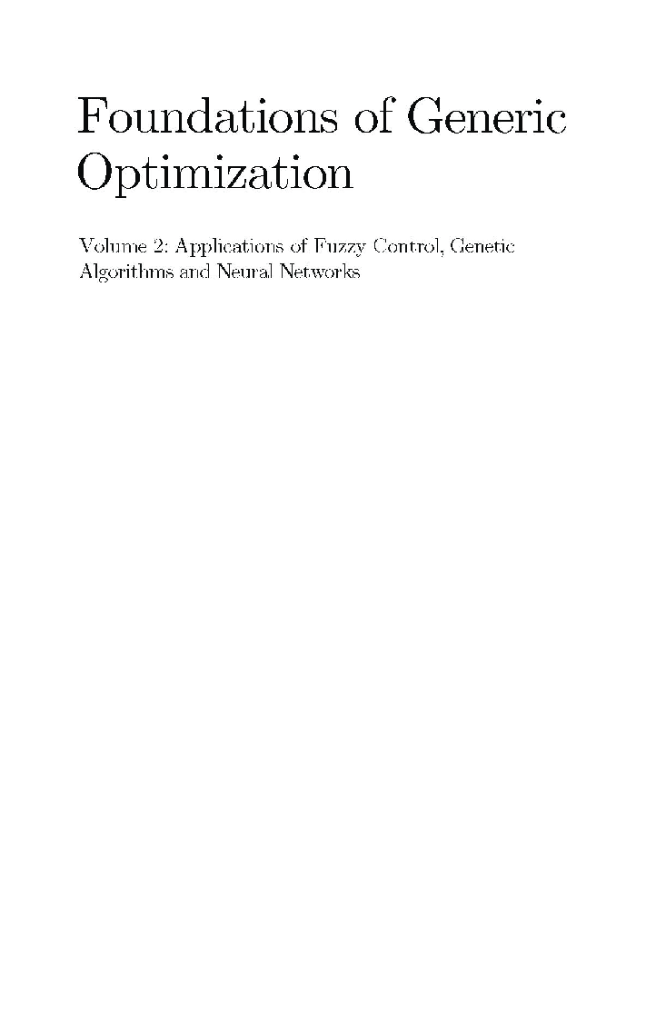 Download Free Foundations Of Generic Optimization Volume-2 PDF Online 2021