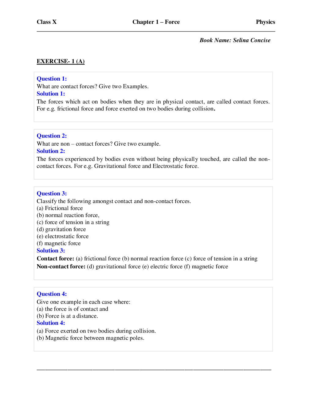 Download ICSE Selina Textbook Solutions For Physics Class 10 PDF Online Download ICSE Selina Textbook Solutions For Physics Class 10 PDF Online