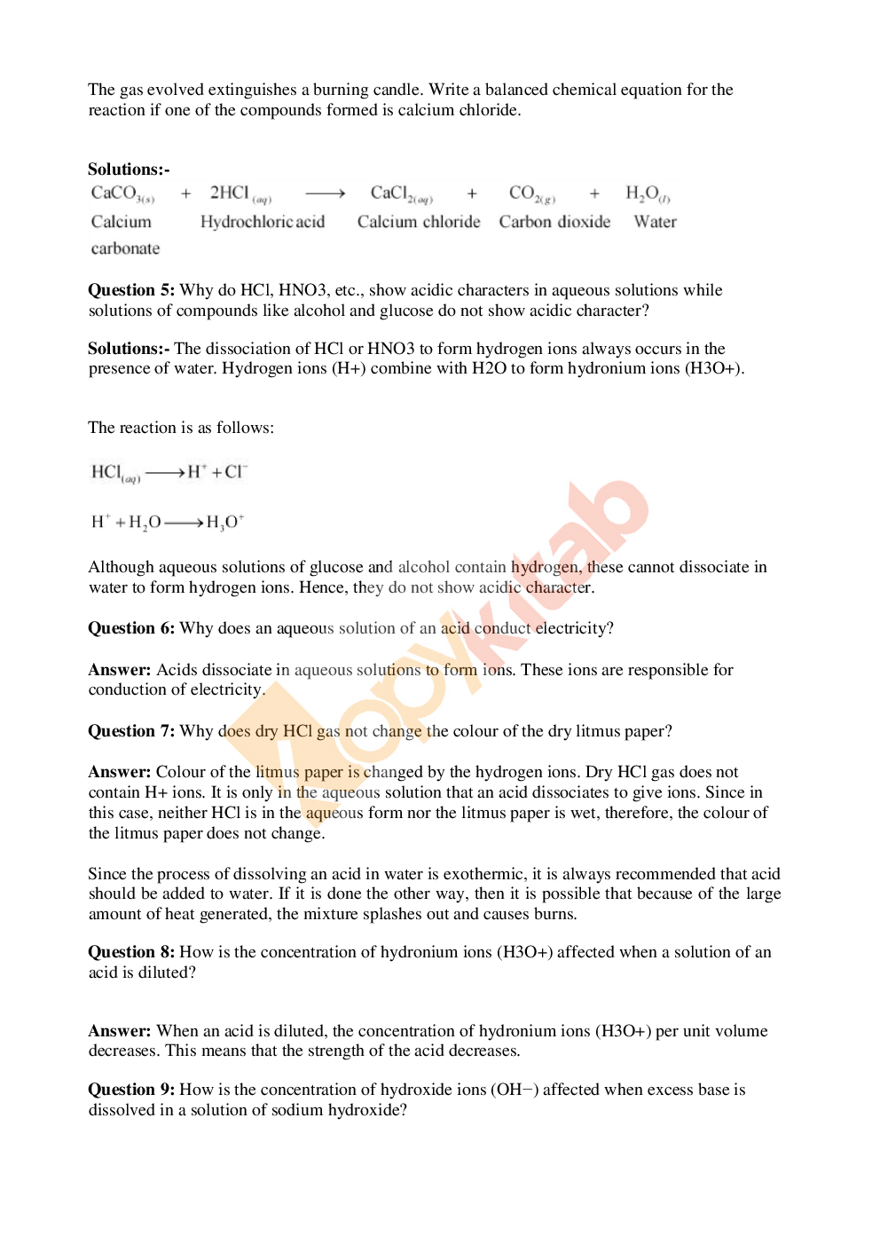 Download NCERT Solution For Class 10 Science PDF Online