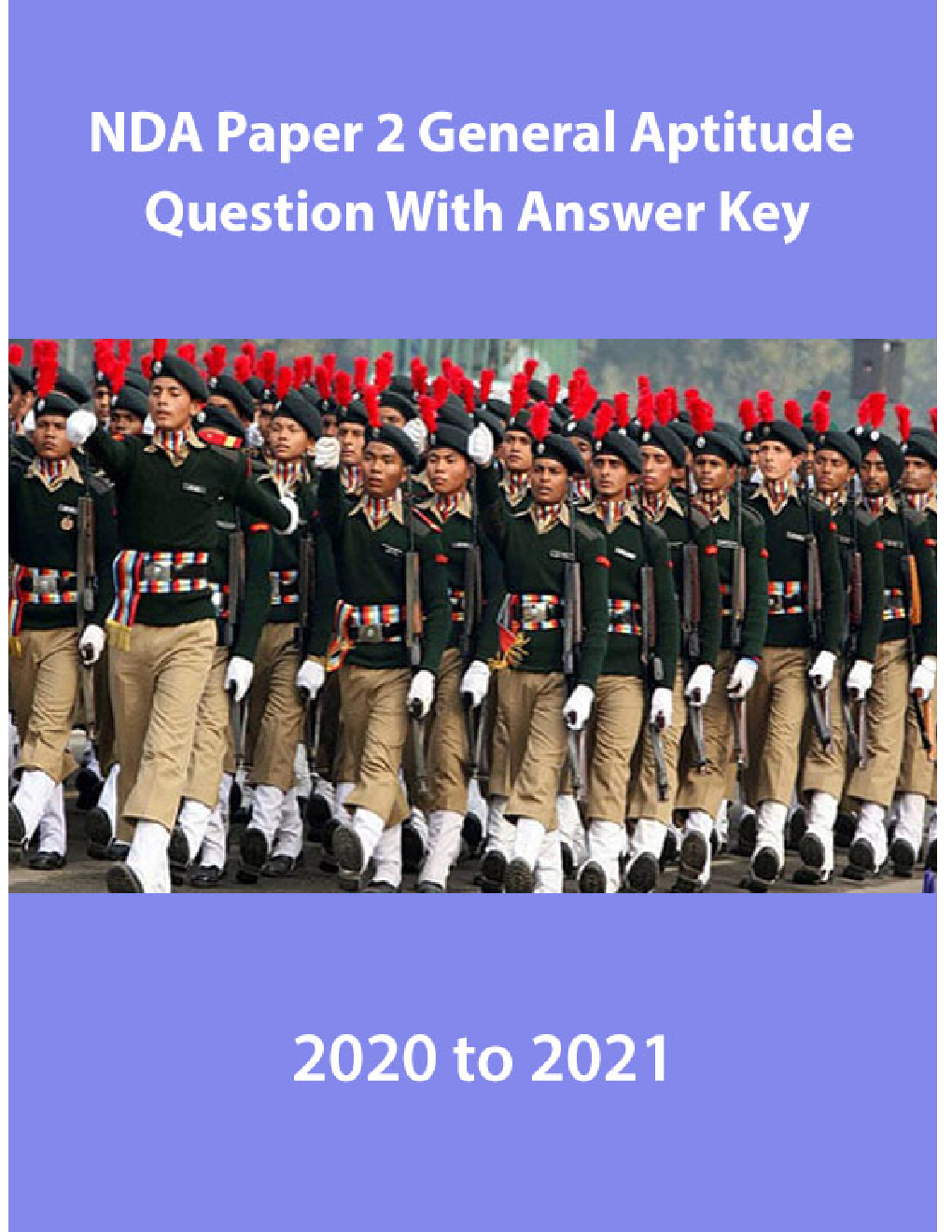 Download NDA Paper 2 General Aptitude Question With Answer Key 2020 To download-nda-paper-2-general-aptitude-question-with-answer-key-2020-to