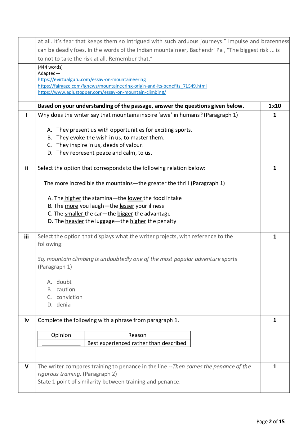 Free Download CBSE Class 10 English Sample Question Paper 2023 By Panel