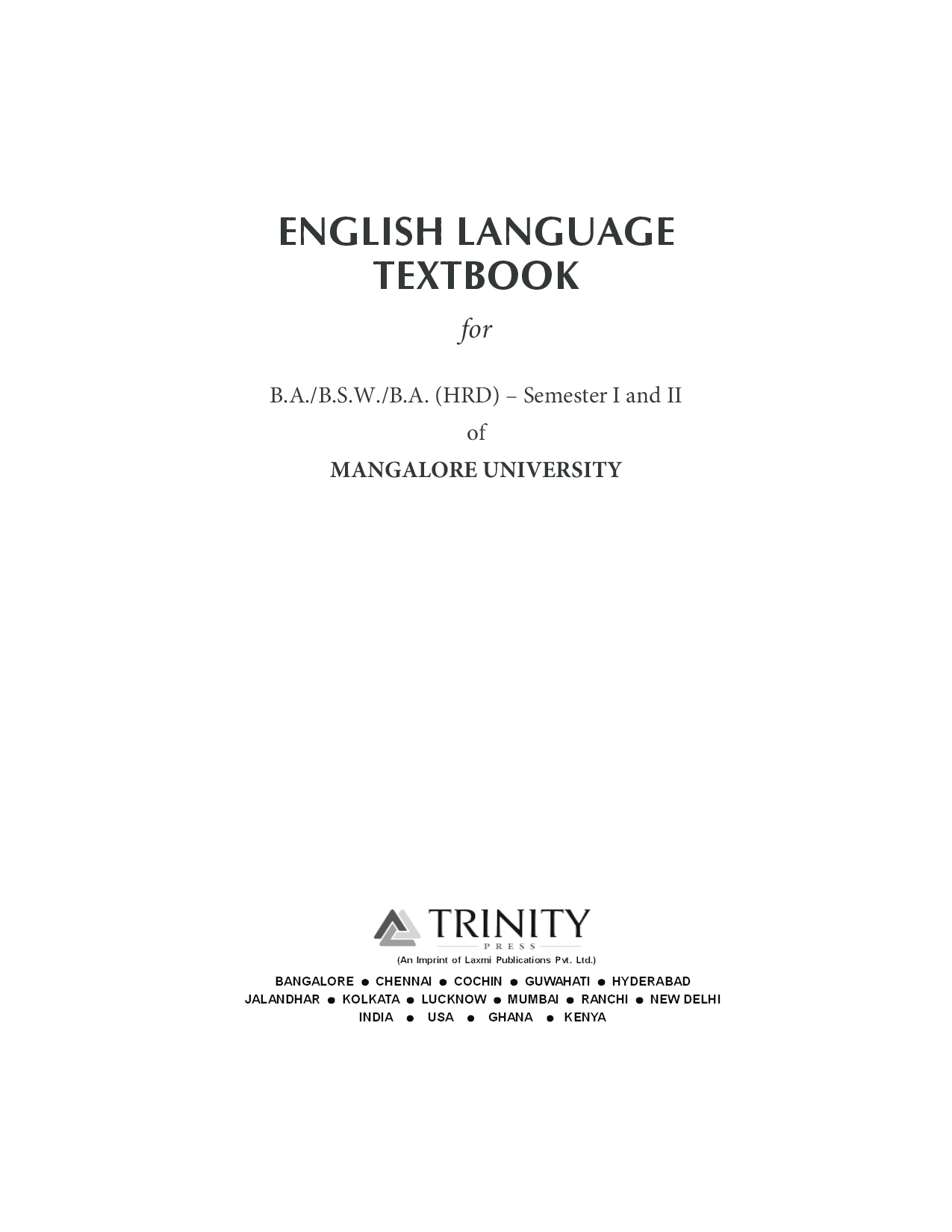 Download English Language Textbook PDF Online 2022 By Mangalore University Download English Language Textbook PDF Online 2022 By Mangalore University