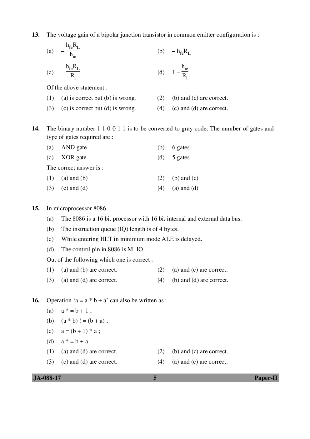 Download UGC NET Electronic Science Question Paper With Answer Key PDF Online-2020