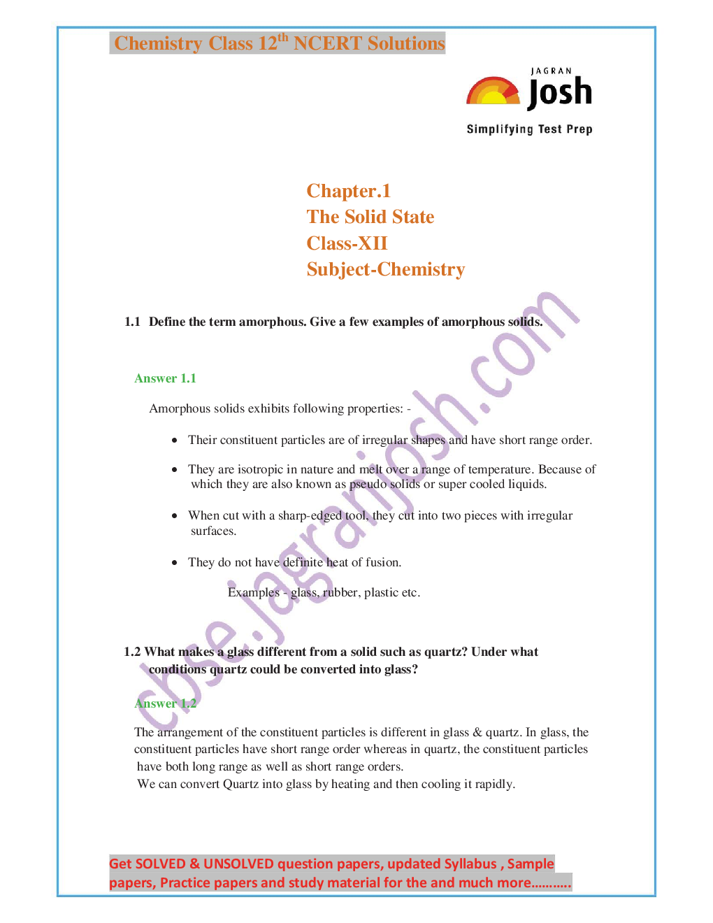Download NCERT Class 12 Chemistry Solution PDF Online By Jagran Josh download-ncert-class-12-chemistry-solution-pdf-online-by-jagran-josh