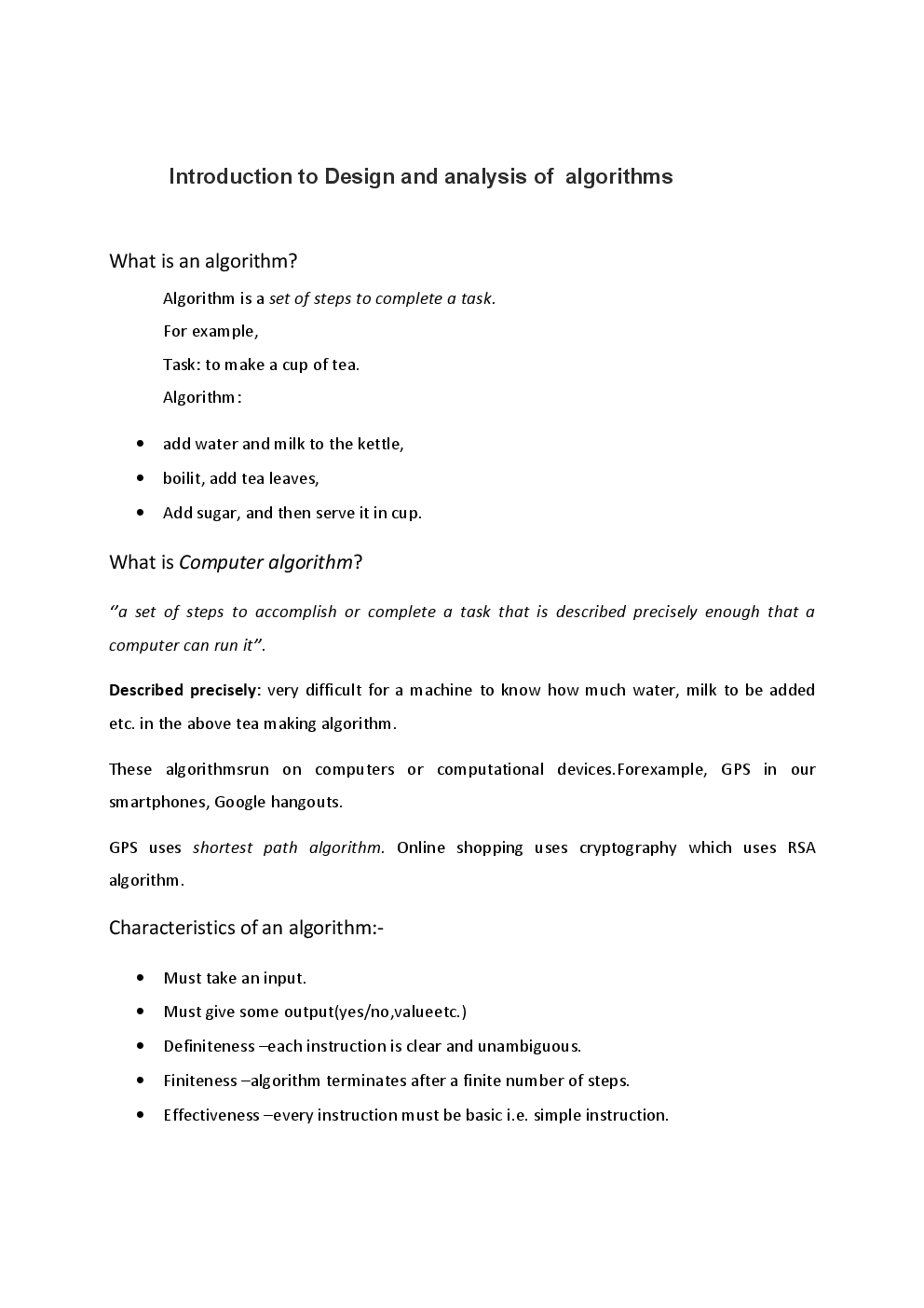 Download Vtu Enotes On Design And Analysis Of Algorithm For Computer Science Engineering By