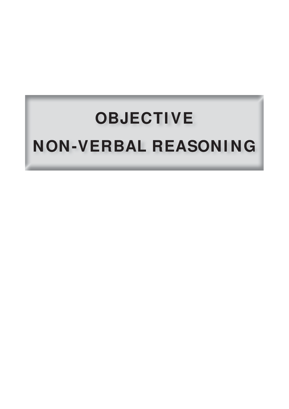 Download Objective Non-Verbal Reasoning PDF Online - 2020