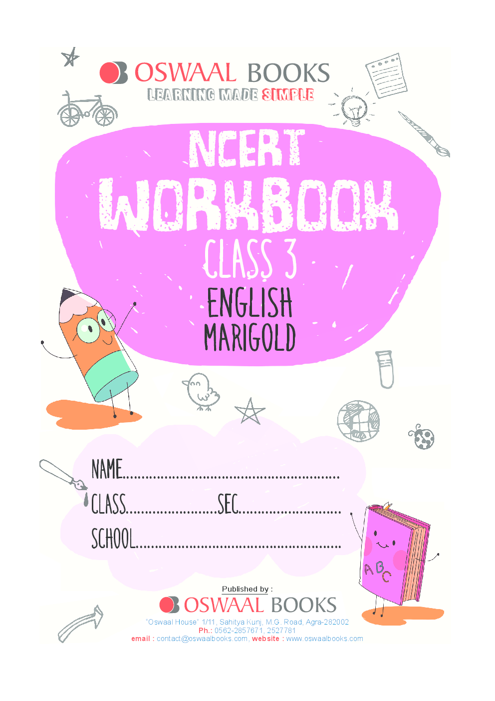 Download Oswaal NCERT Workbook For Class 3 English Marigold For 2019
