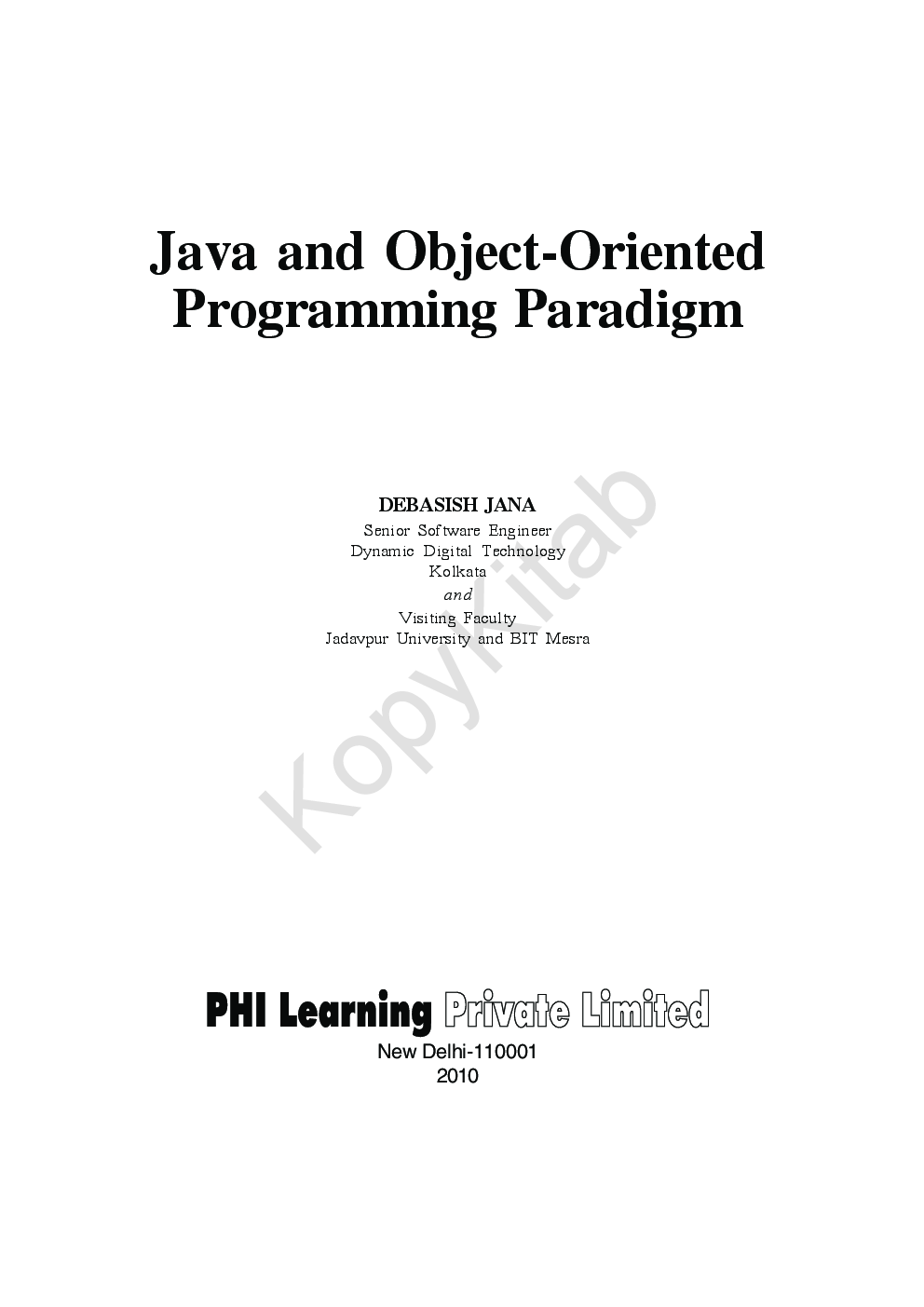 Download Java And Object Oriented Programming Paradigm Pdf Online