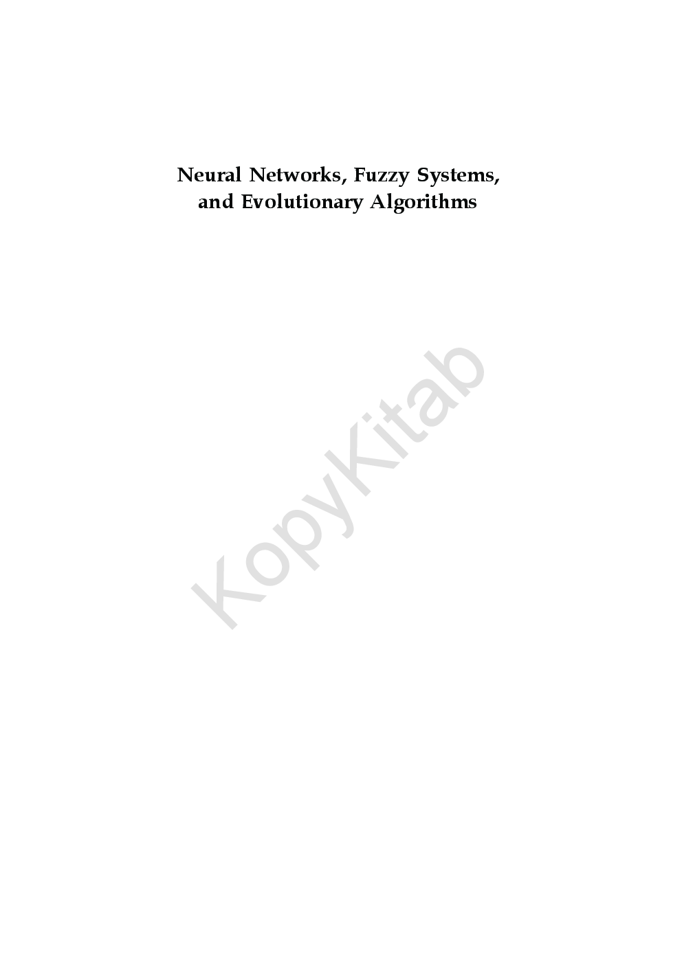 Download Neural Networks Fuzzy Systems And Evolutionary Algorithms
