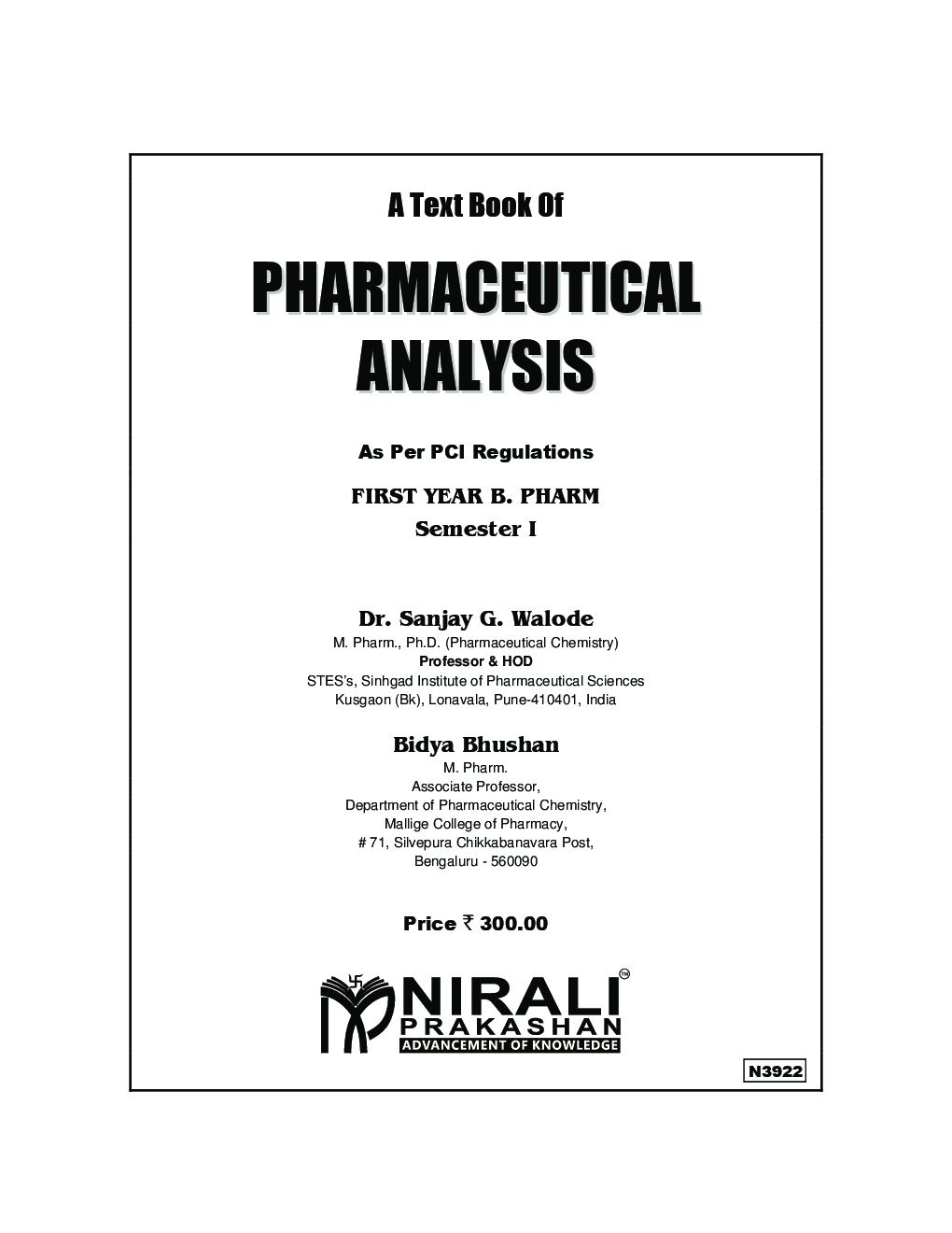 pharmaceutical analysis 1 pdf