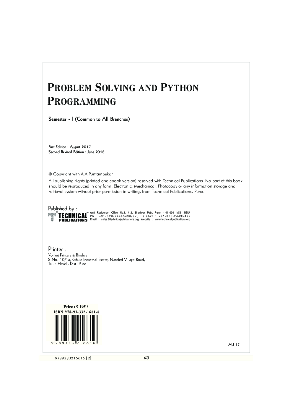 Download Problem Solving And Python Programming Pdf Online 2020