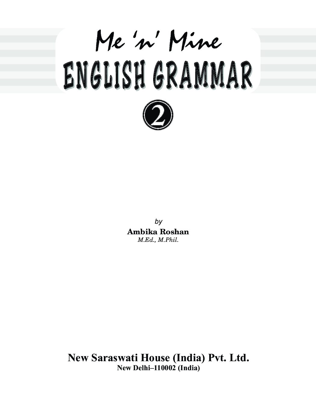 Download Me n Mine English Grammar For Class 2 PDF Online 2020