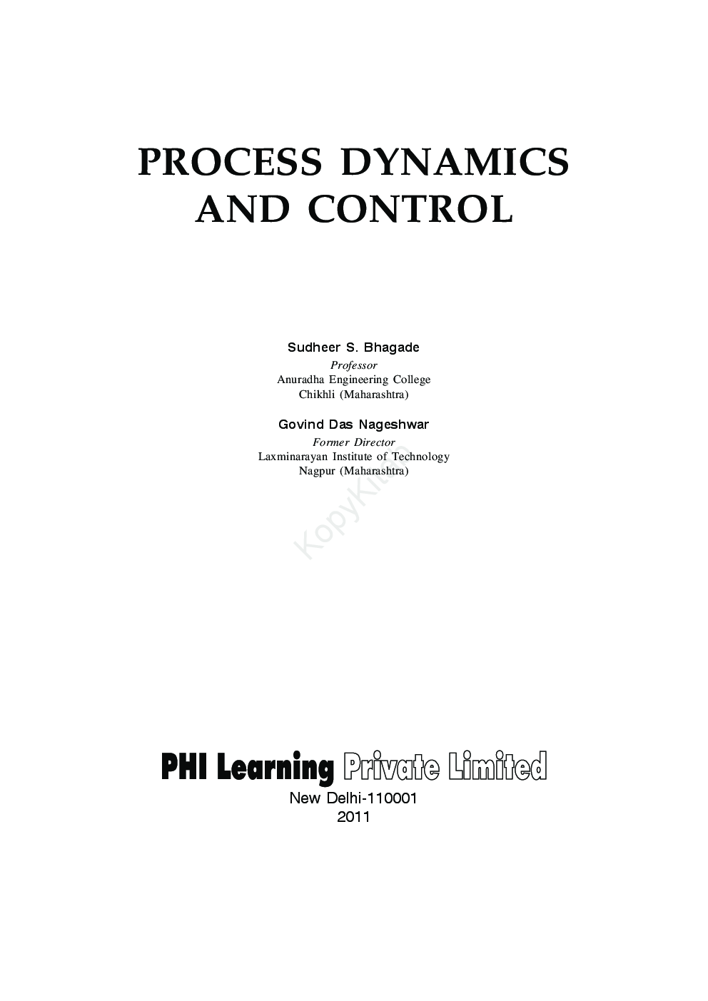 Download Process Dynamics And Control PDF Online 2020 by PHI