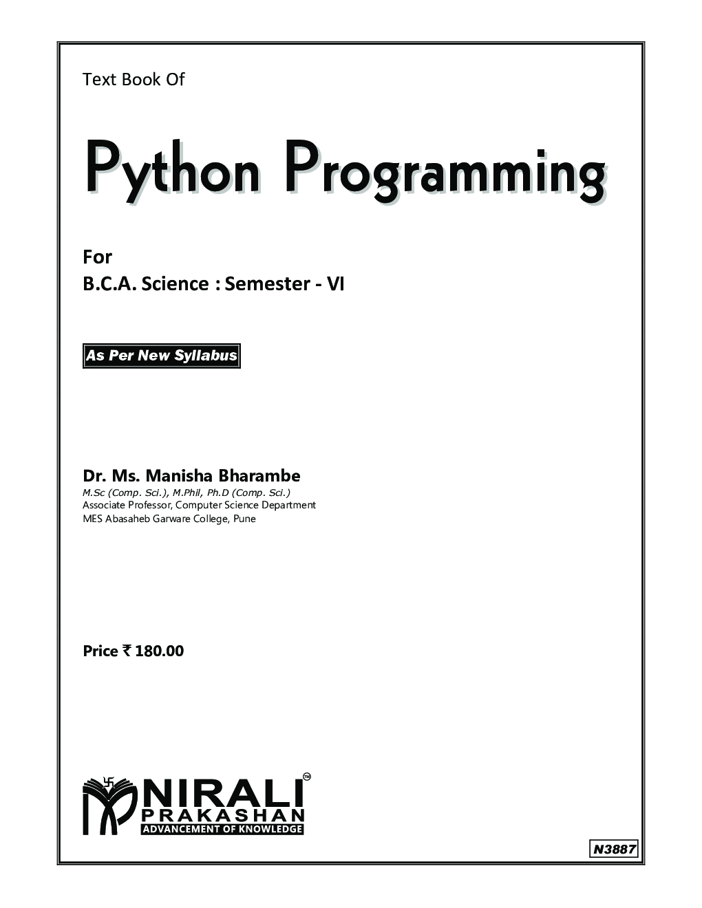 Download Python Programming PDF Online by Dr. Ms. Manisha Bharambe