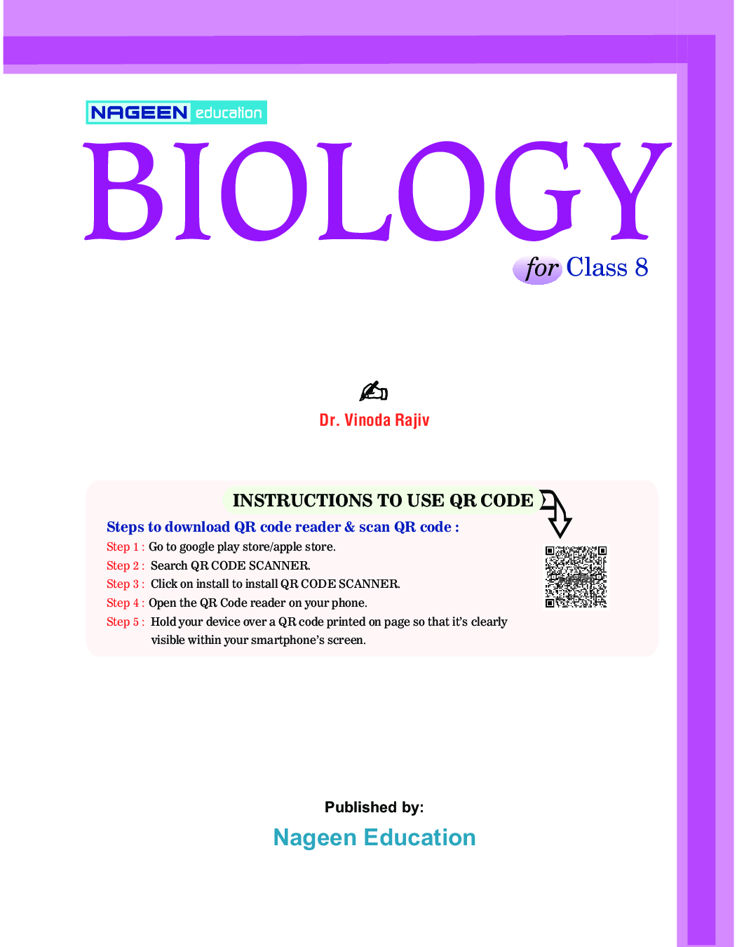 Download ICSE Biology For Class 8 PDF Online By Dr Vinoda Rajiv 2022