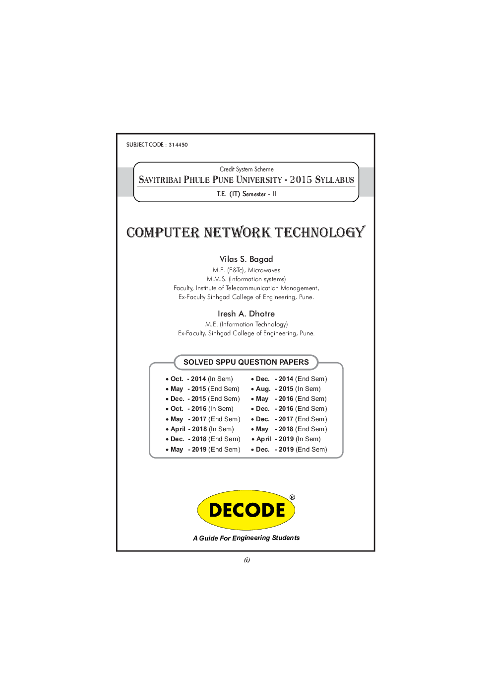 be (computer syllabus pune university 2015 pattern)