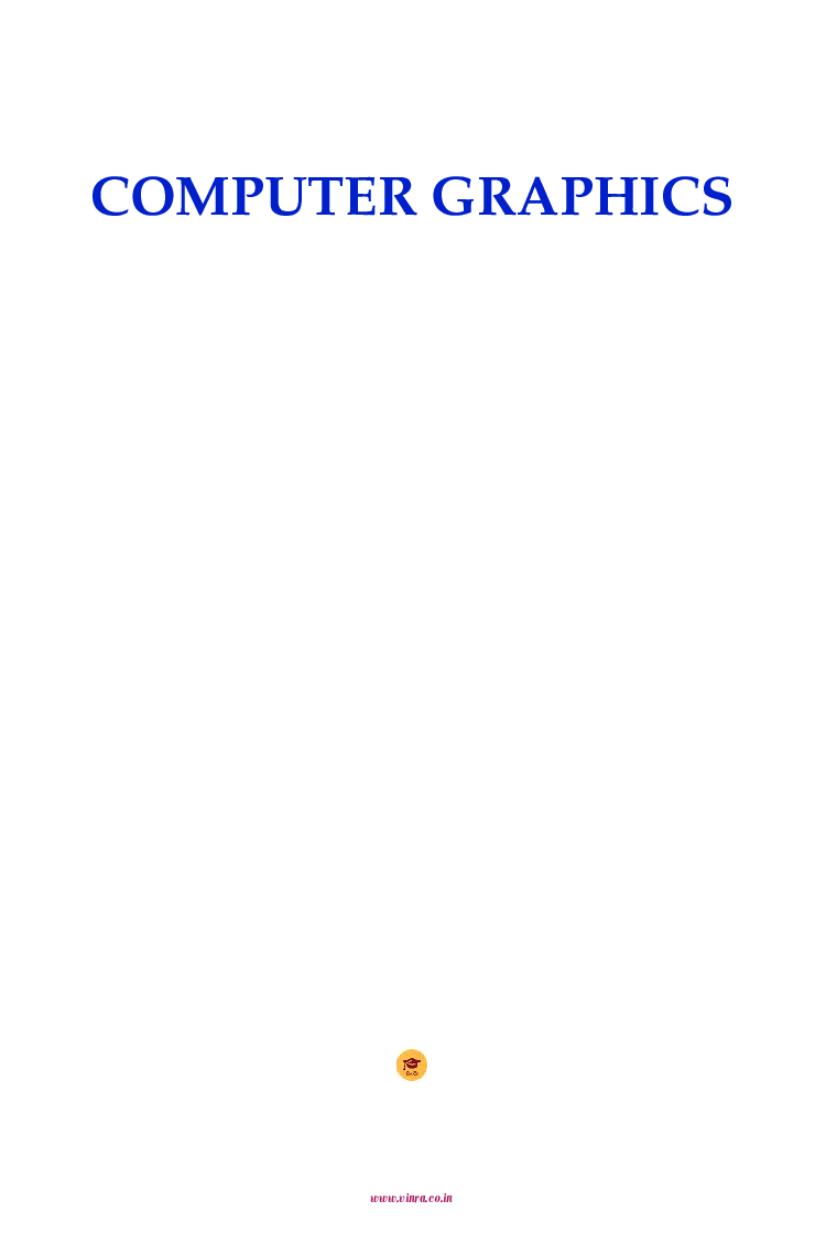 Download Computer Science Computer Graphics PDF Online by Vinra Publication