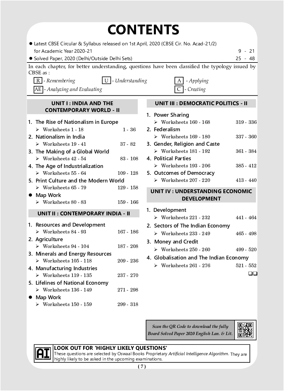 Worksheets For Class 10 Social Science Worksheet For Pre School Free 