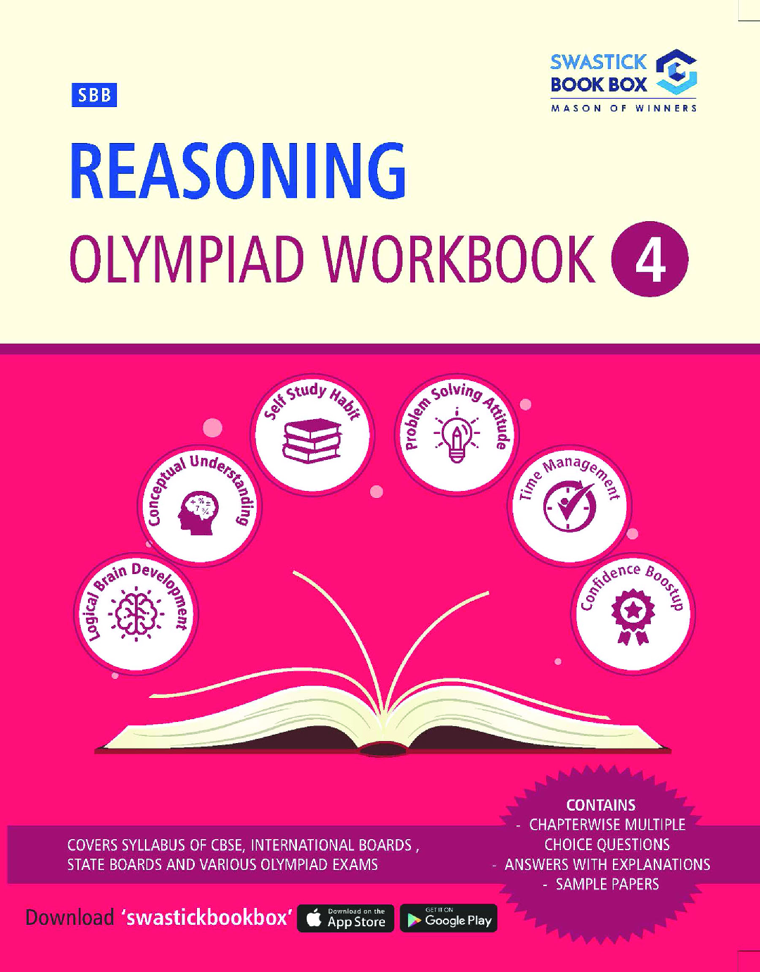 Download SBB Class 4 Reasoning Olympiad Workbook PDF Online by Swastick Book Box