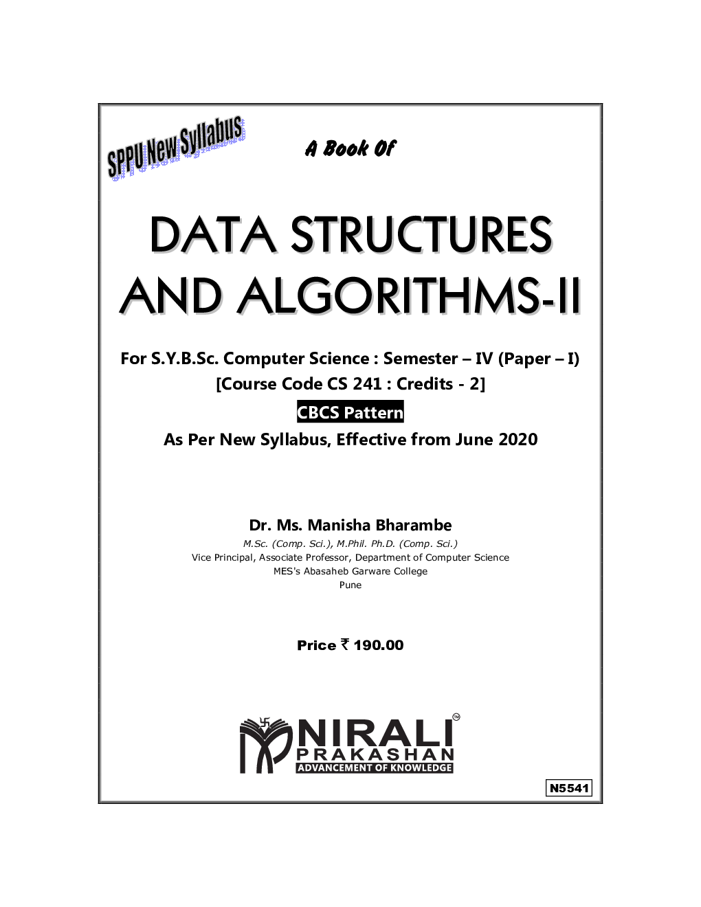 Download Data Structures and Algorithms 2 PDF Online by Dr. Ms. Manisha Bharambe