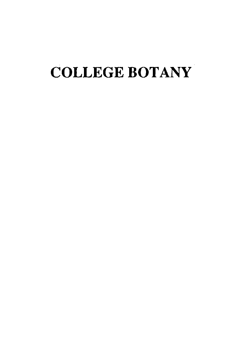 Download College Botany Volume I PDF Online 2021 By BP Pandey