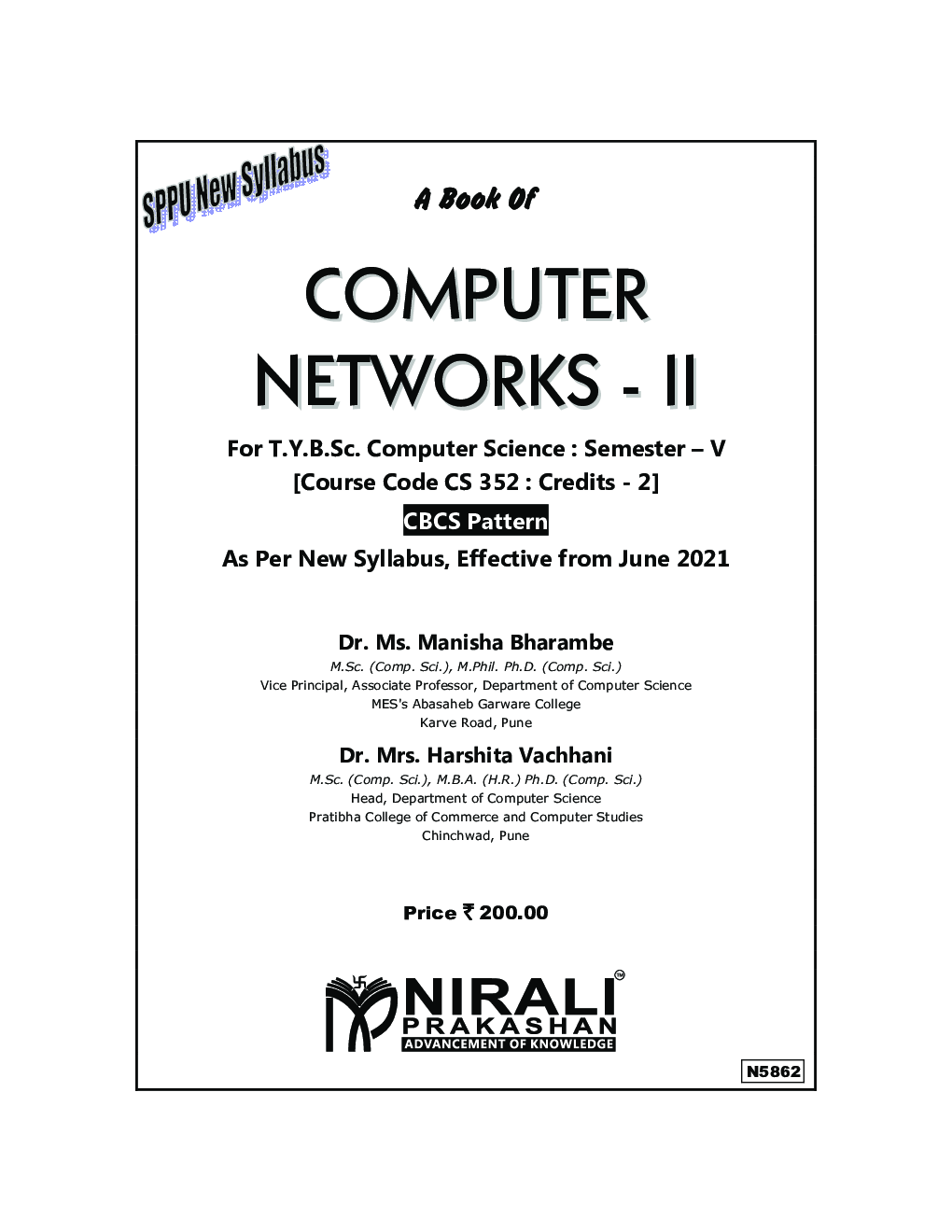 Download Computer Networks 2 PDF Online by Dr. Ms. Manisha Bharambe
